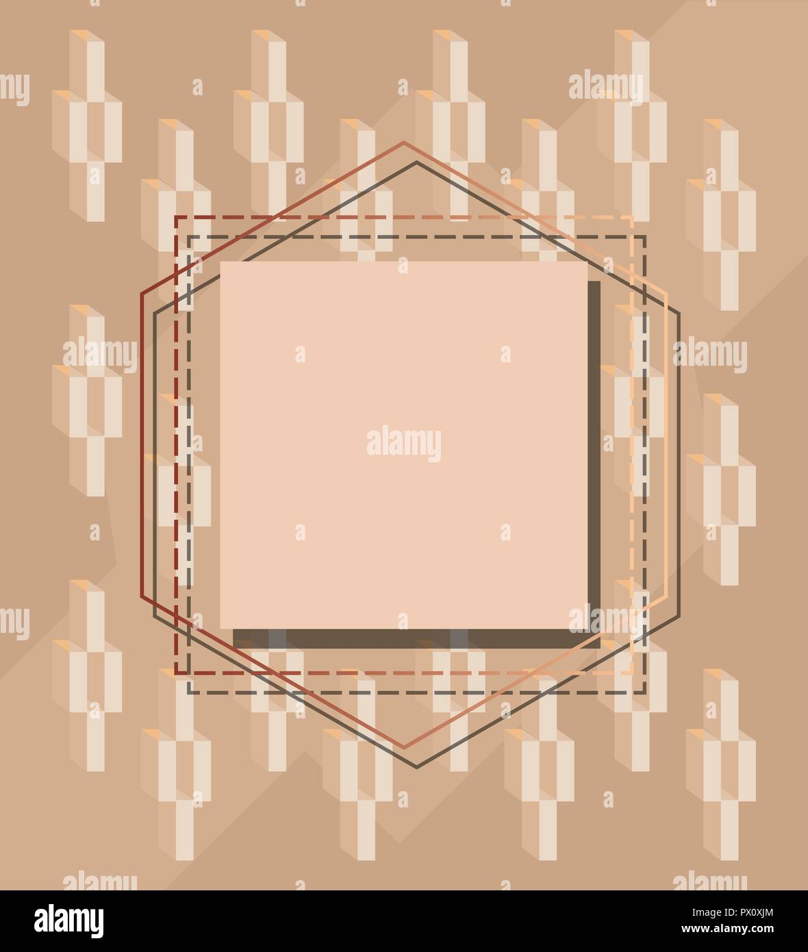 square frame elegant label template vector illustration Stock Vector ...