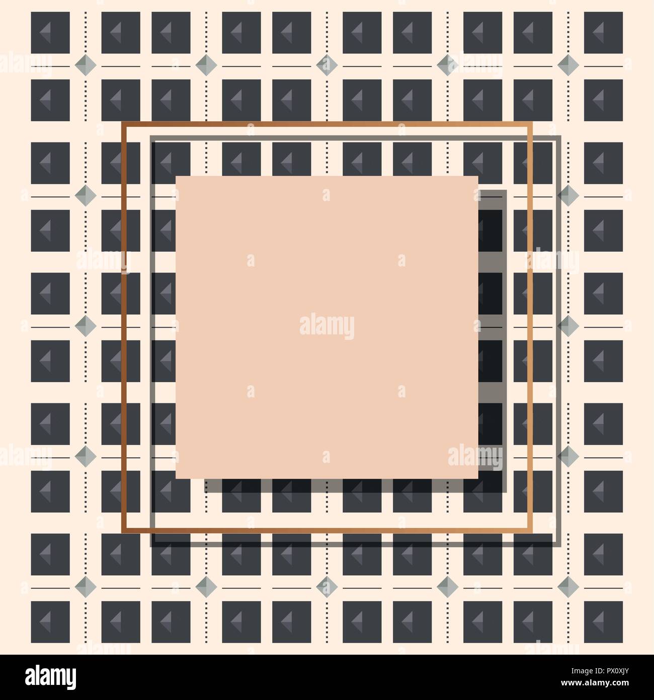 square frame elegant label template vector illustration Stock Vector ...