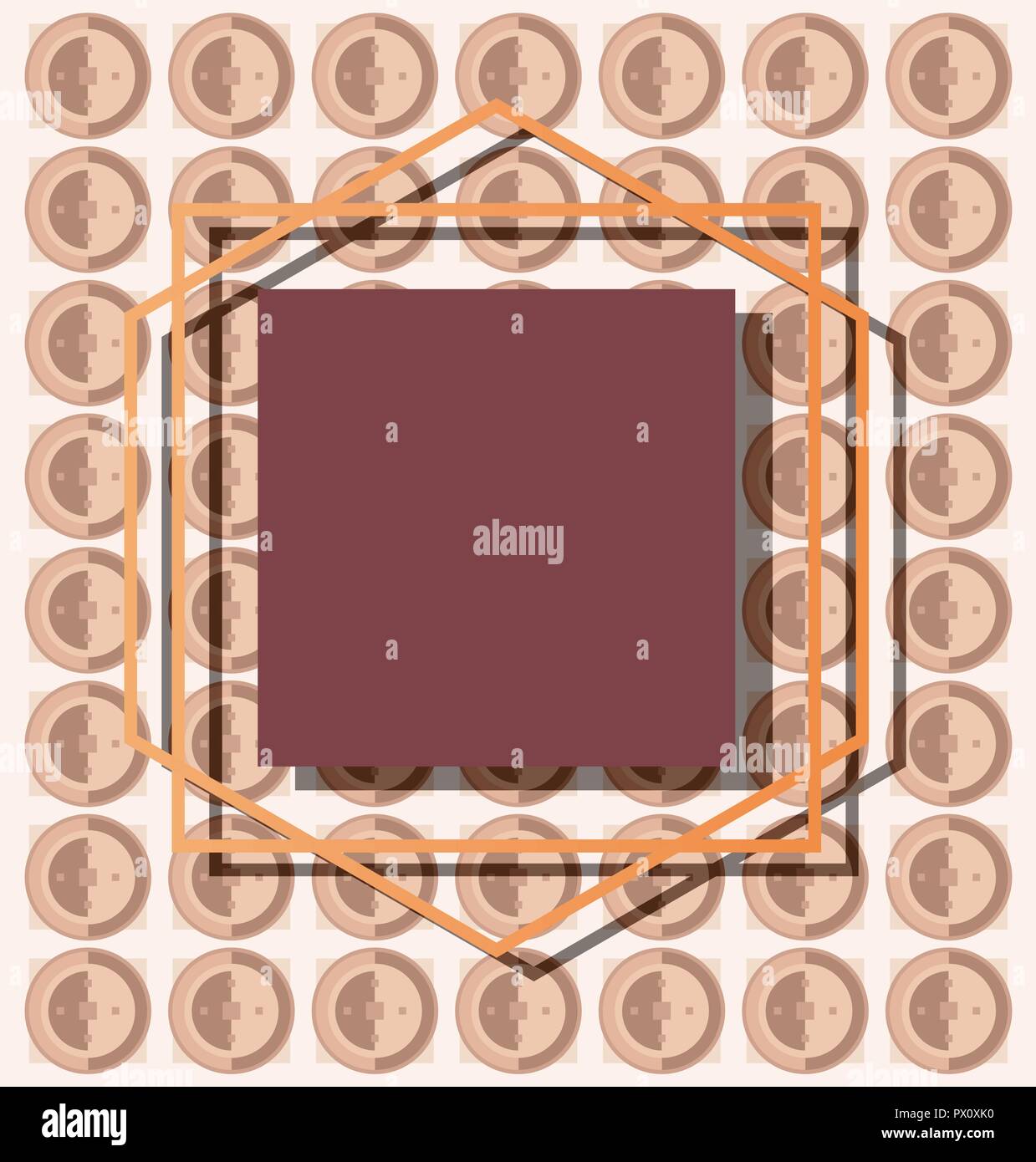 square frame elegant label template vector illustration Stock Vector ...