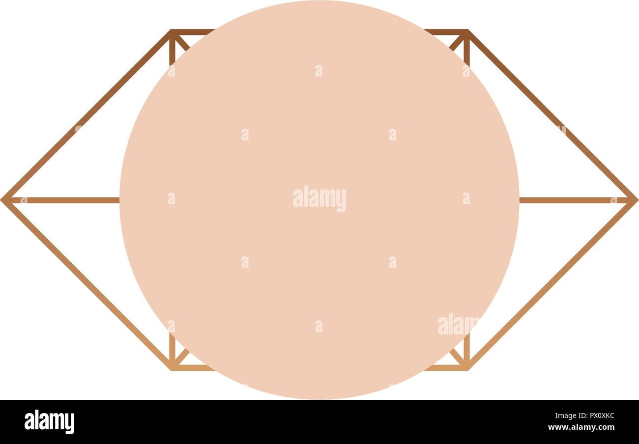 round frame ornament label template vector illustration Stock Vector ...
