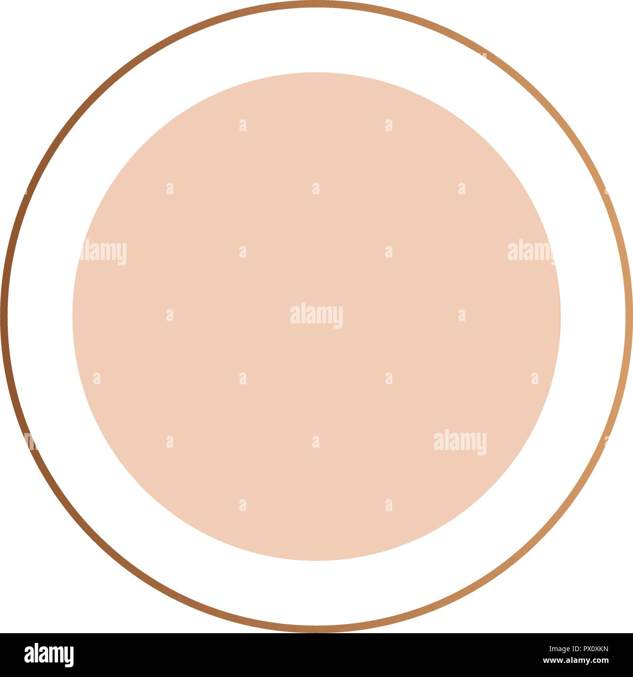 round frame ornament label template vector illustration Stock Vector ...