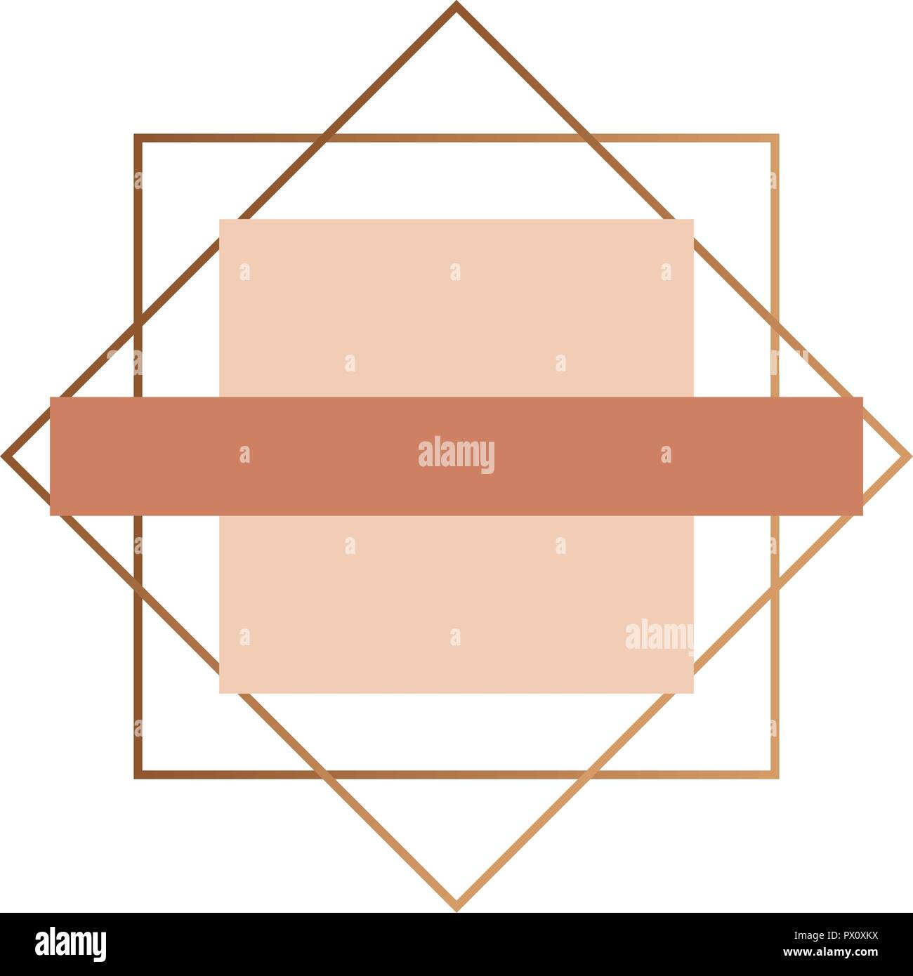 geometric frame linear abstract label cover vector illustration Stock ...