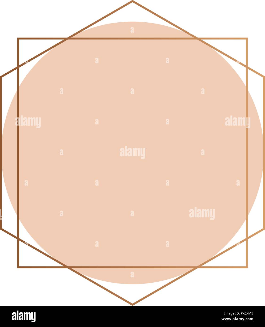 round frame ornament label template vector illustration Stock Vector ...