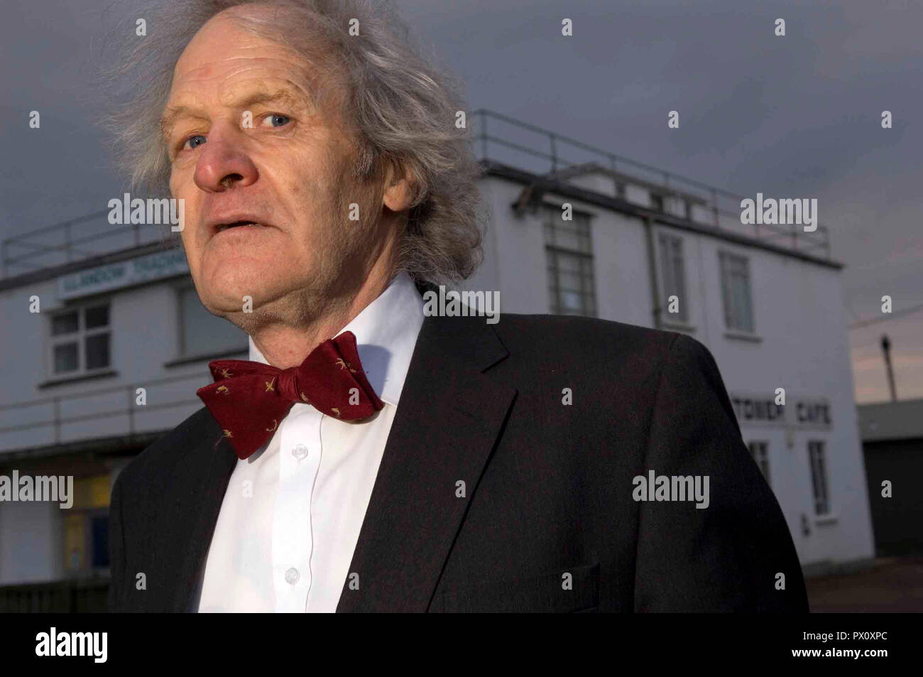 Maurice Kirk, known as the Flying Vet, photographed in Penarth, Wales ...