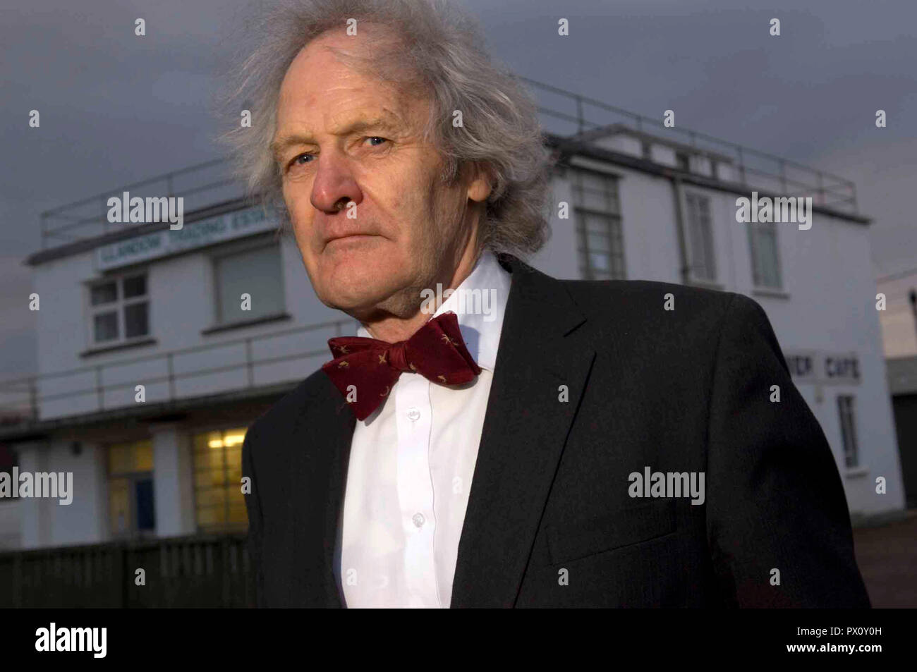 Maurice Kirk, known as the Flying Vet, photographed in Penarth, Wales ...