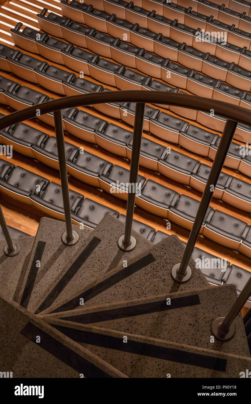 Winding staircase in the restored Purcell Room at the Queen Elizabeth ...
