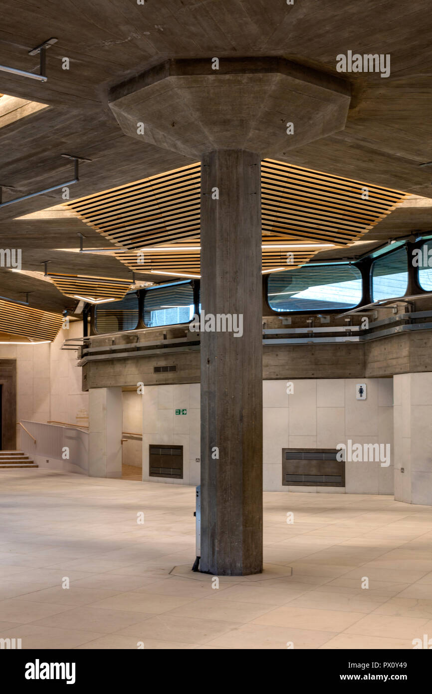 The restored triangular roof lights of the Queen Elizabeth Hall foyer ...
