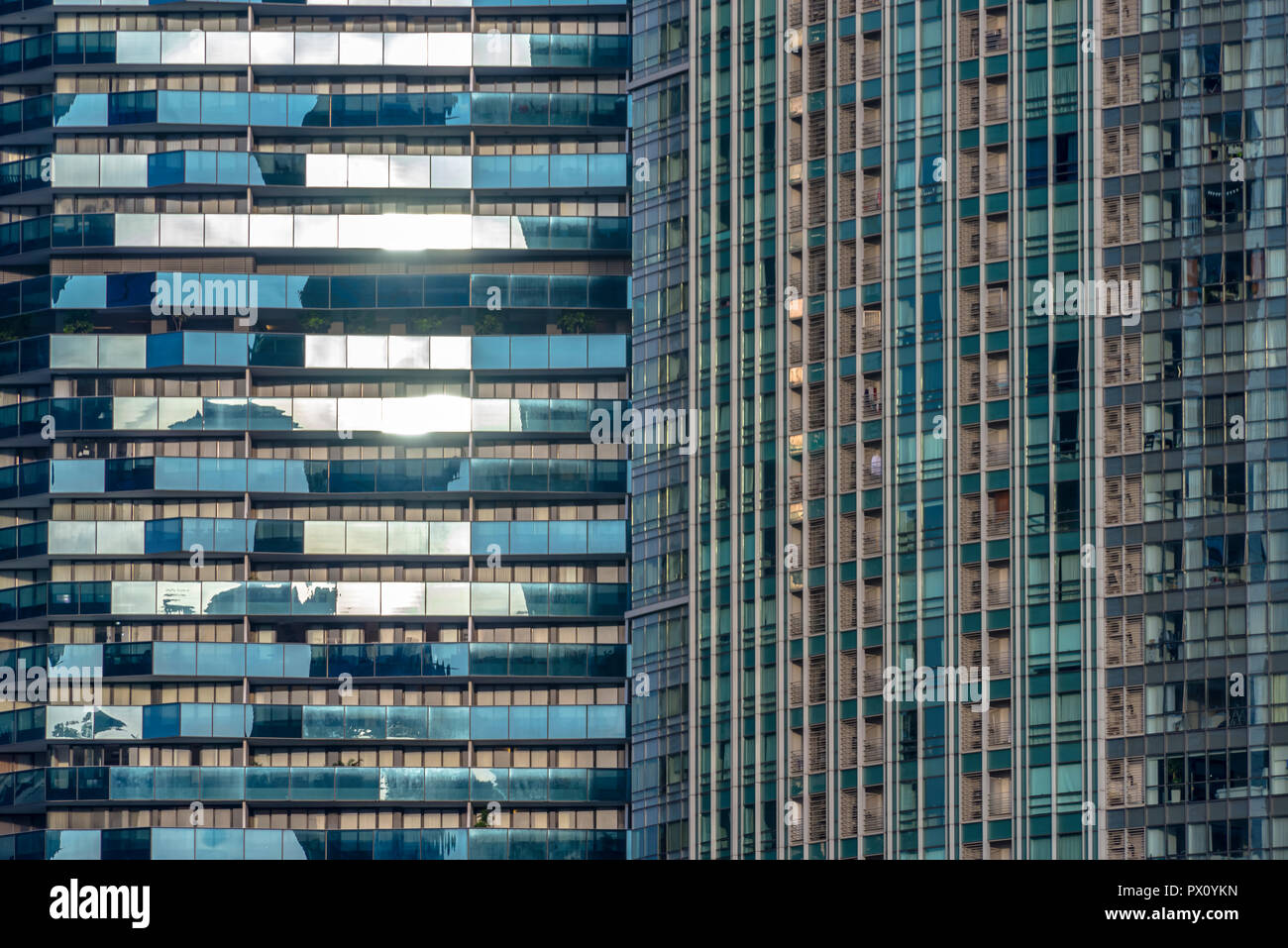 Facade of a high-rise condominium in downtown Singapore Stock Photo - Alamy