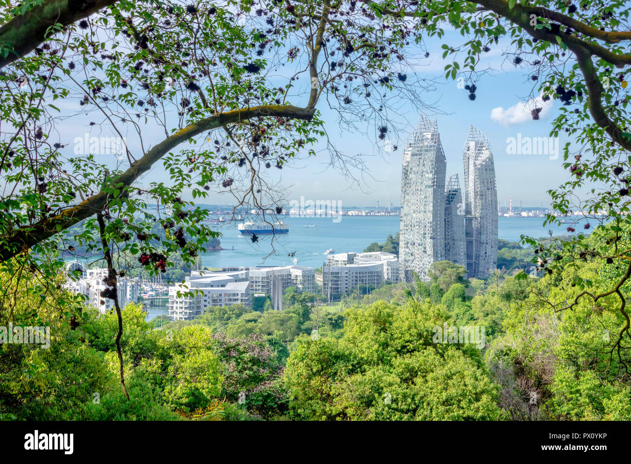 Reflections At Keppel Bay Singapore High Resolution Stock Photography ...