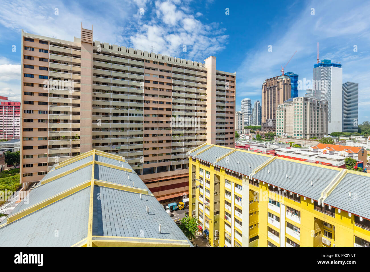 HDB public housing block in Bugis area in Singapore Stock Photo - Alamy