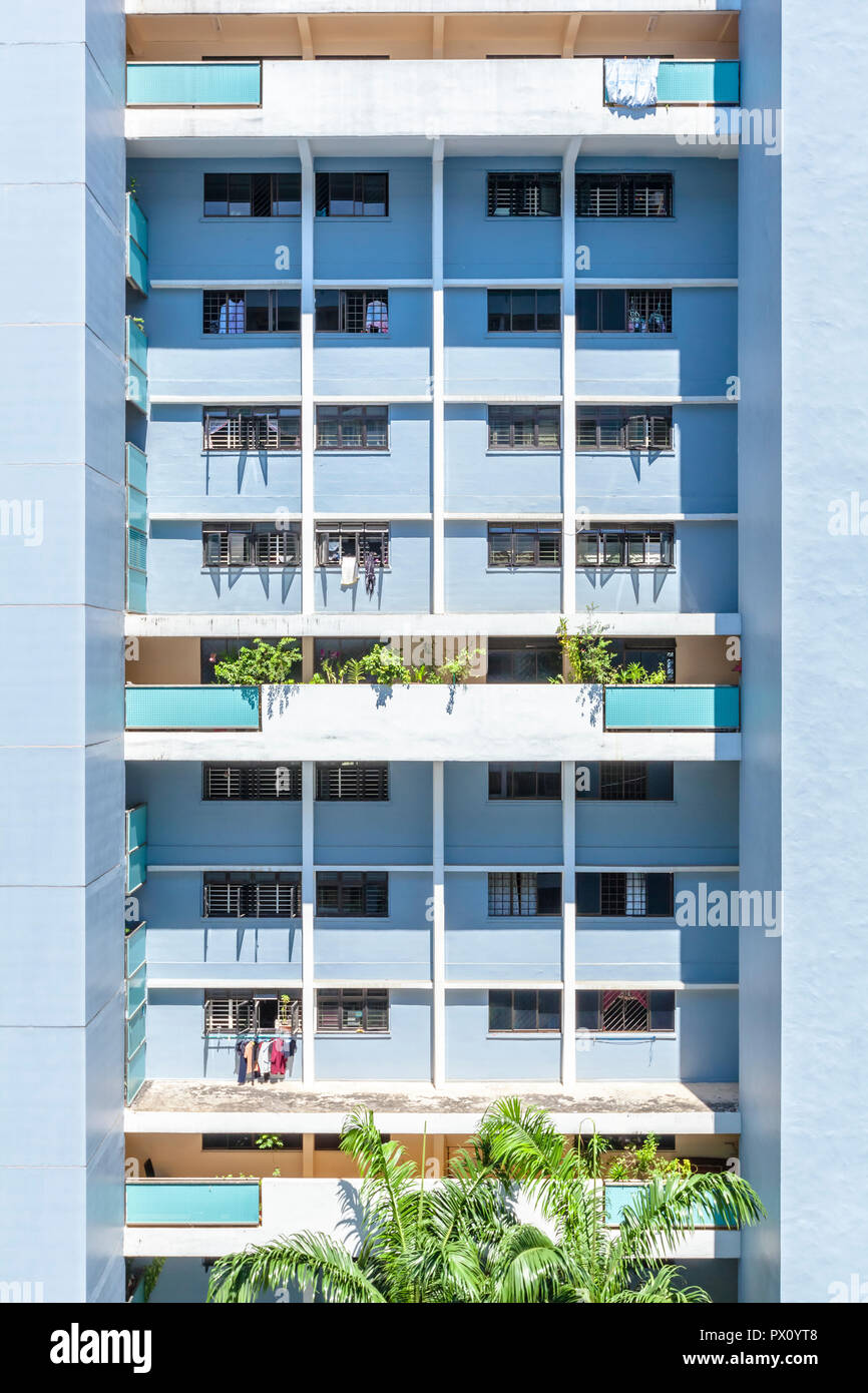 Communal corridors of HDB public housing blocks in Lavender, Bugis ...