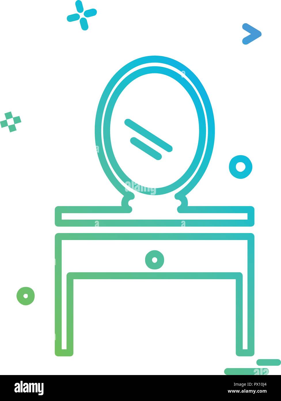 Dressing table icon design vector Stock Vector Image & Art - Alamy