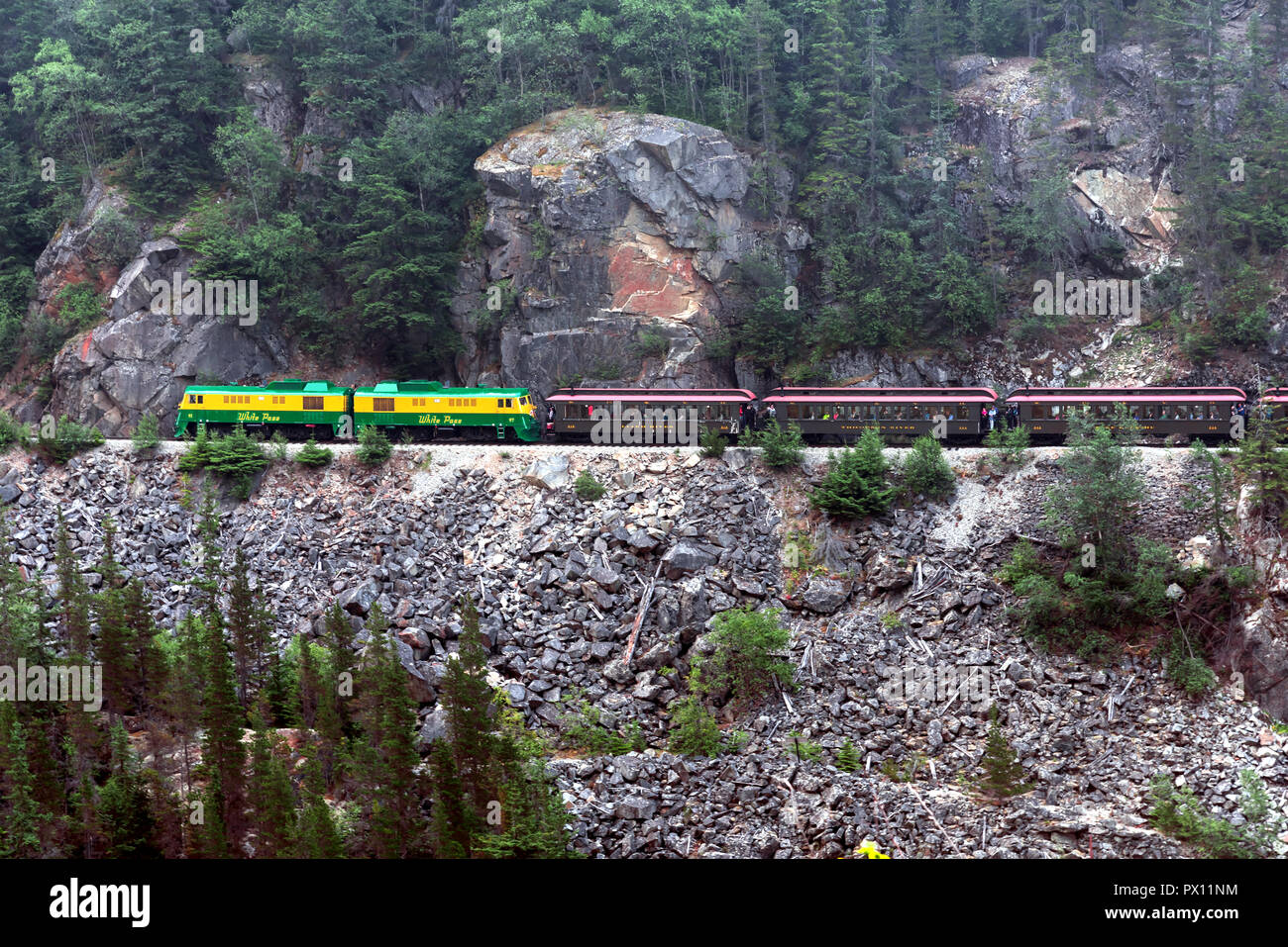 Train to the Yukon trail, White Pass & Yukon Route Railway, Skagway ...