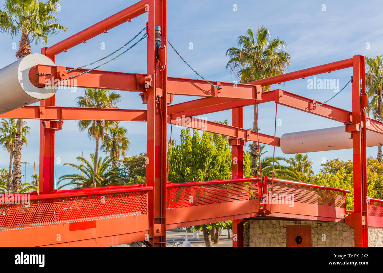 Steel bridge barcelona hi-res stock photography and images - Alamy