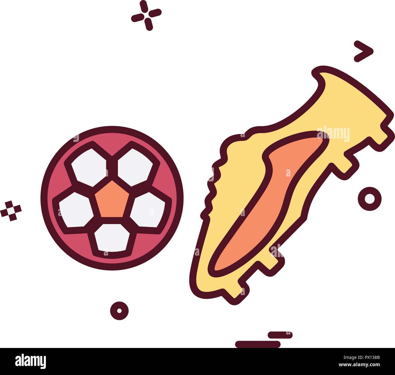 Football icon design vector Stock Vector Image & Art - Alamy