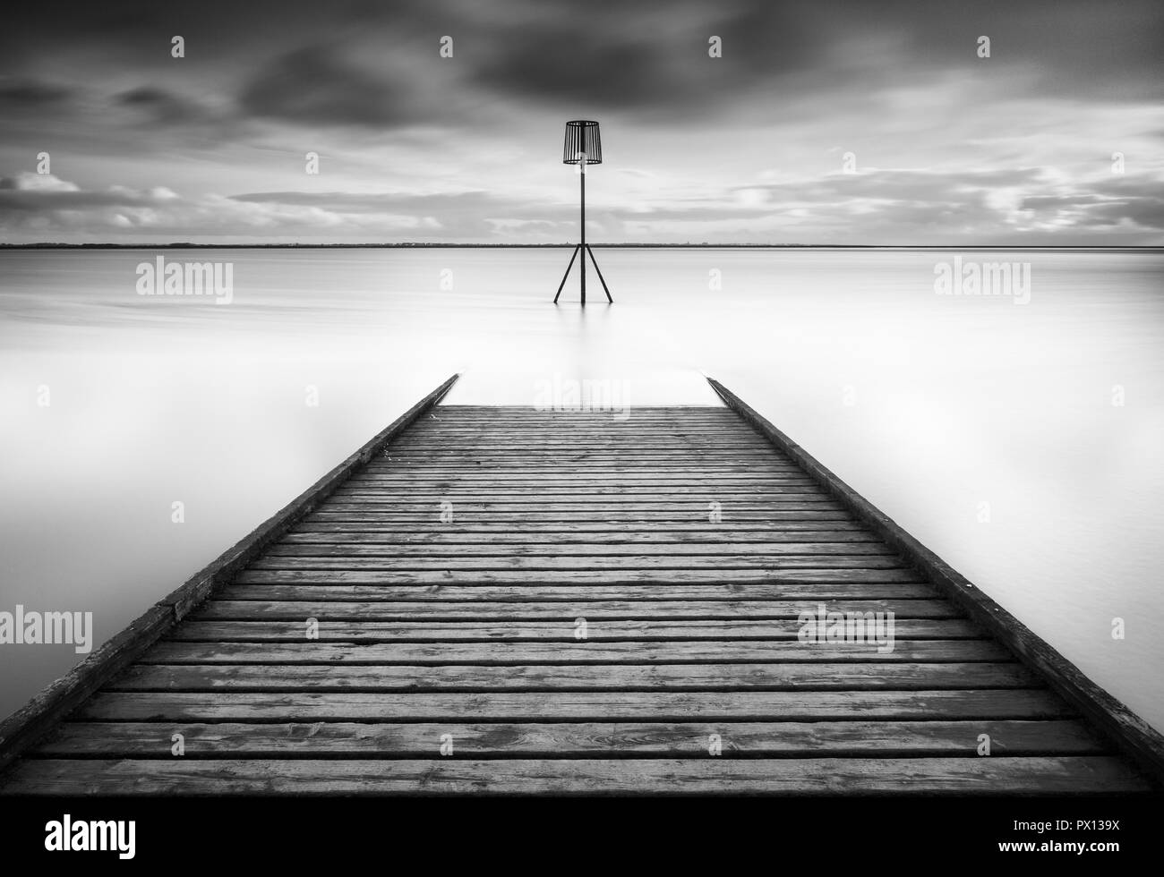 Lifeboat jetty Black and White Stock Photos & Images - Alamy