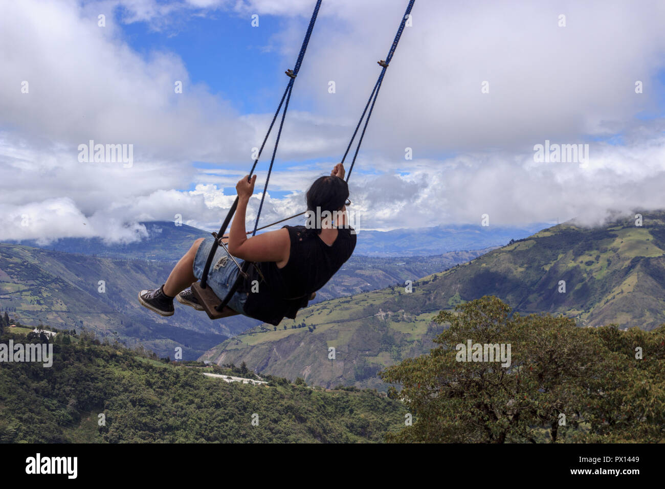 Banos ecuador swing hi-res stock photography and images - Alamy