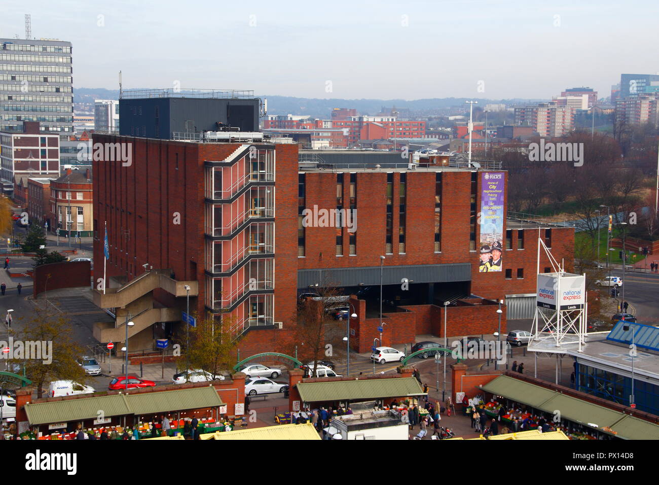 Millgarth Police Station in Leeds City Centre before it was demolished ...