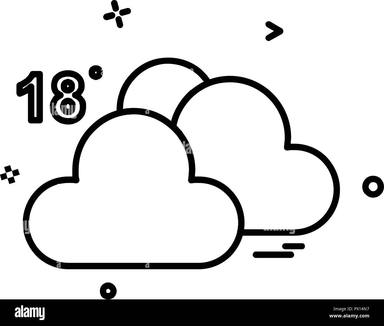 Cloud icon design vector Stock Vector Image & Art - Alamy