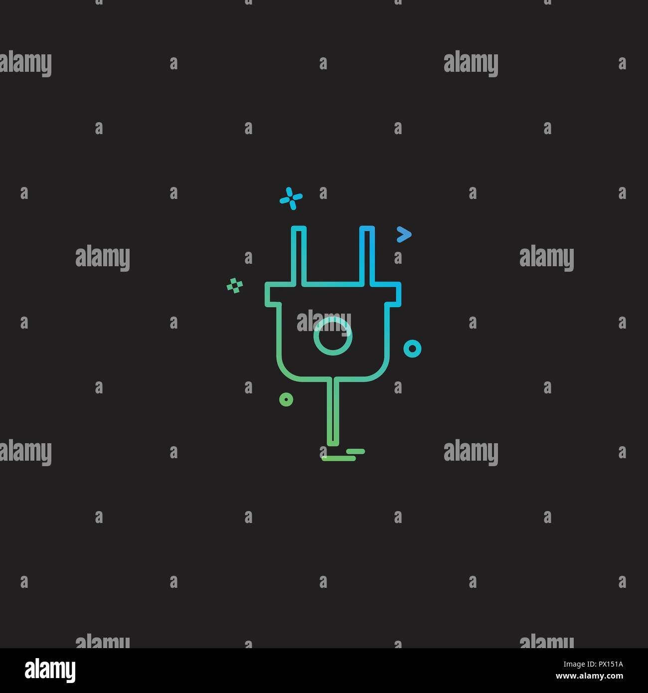 Plugh icon design vector Stock Vector Image & Art - Alamy