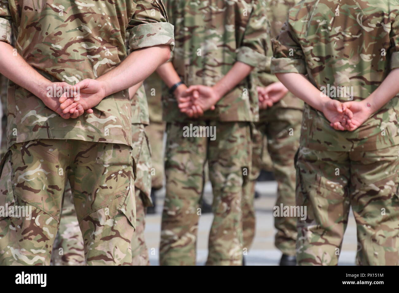Soldier hands behind back hi-res stock photography and images - Alamy