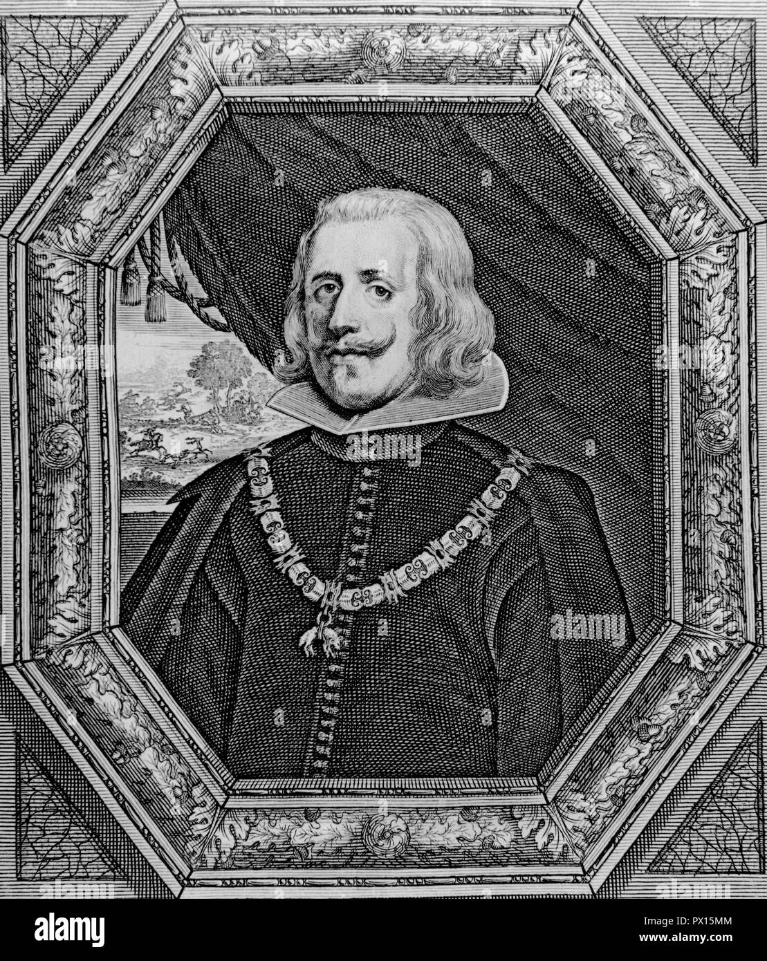 FELIPE IV. Location: MUSEO ROMANTICO-GRABADO. MADRID. SPAIN Stock Photo ...