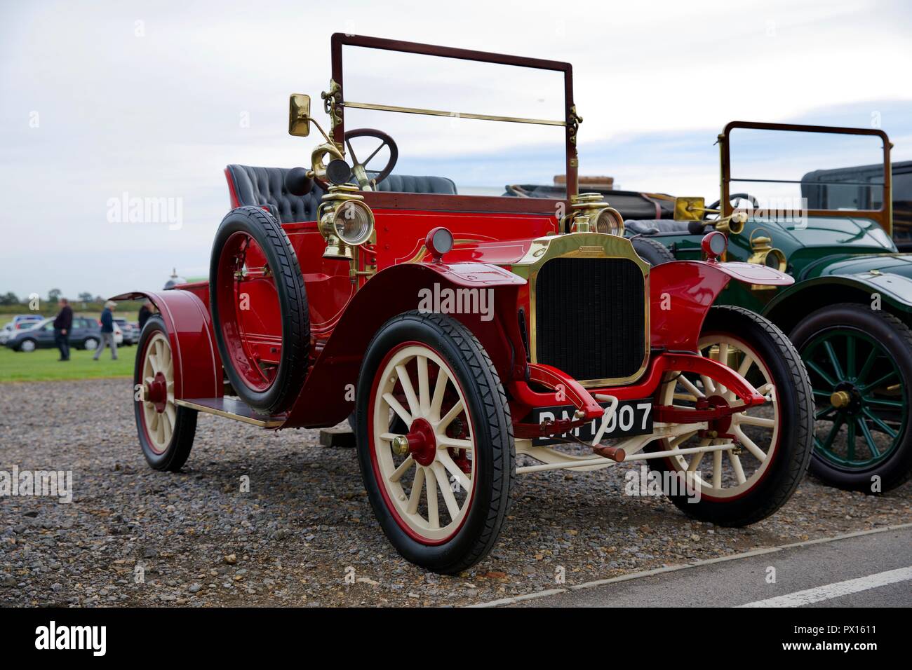 1909 Vauxhall B-Type 16hp semi-racer on display at Shuttleworth race ...