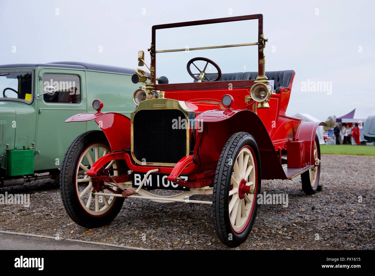 1909 Vauxhall B-Type 16hp semi-racer on display at Shuttleworth race ...