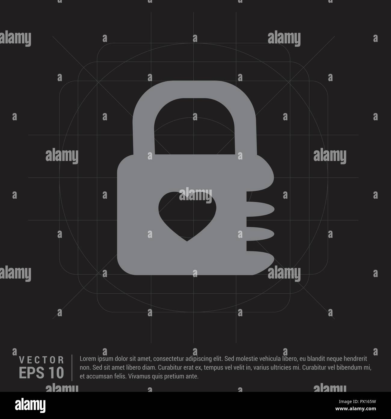 Web Lock Icon Stock Vector Image & Art - Alamy