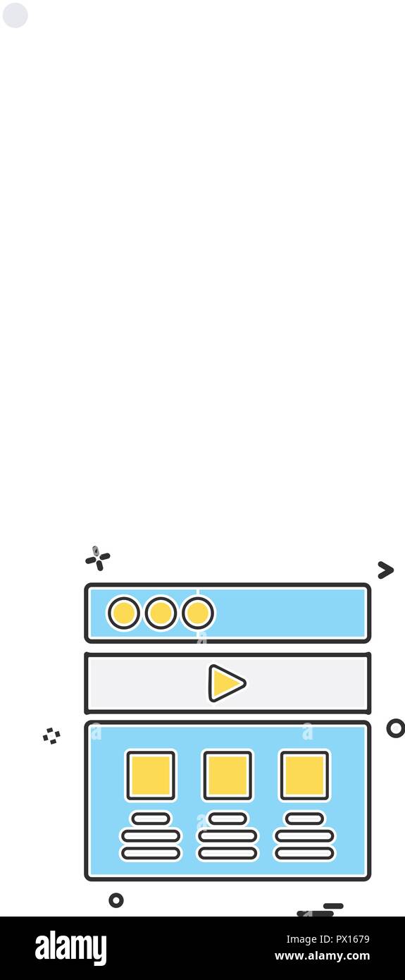 Web layouts icon design vector Stock Vector Image & Art - Alamy