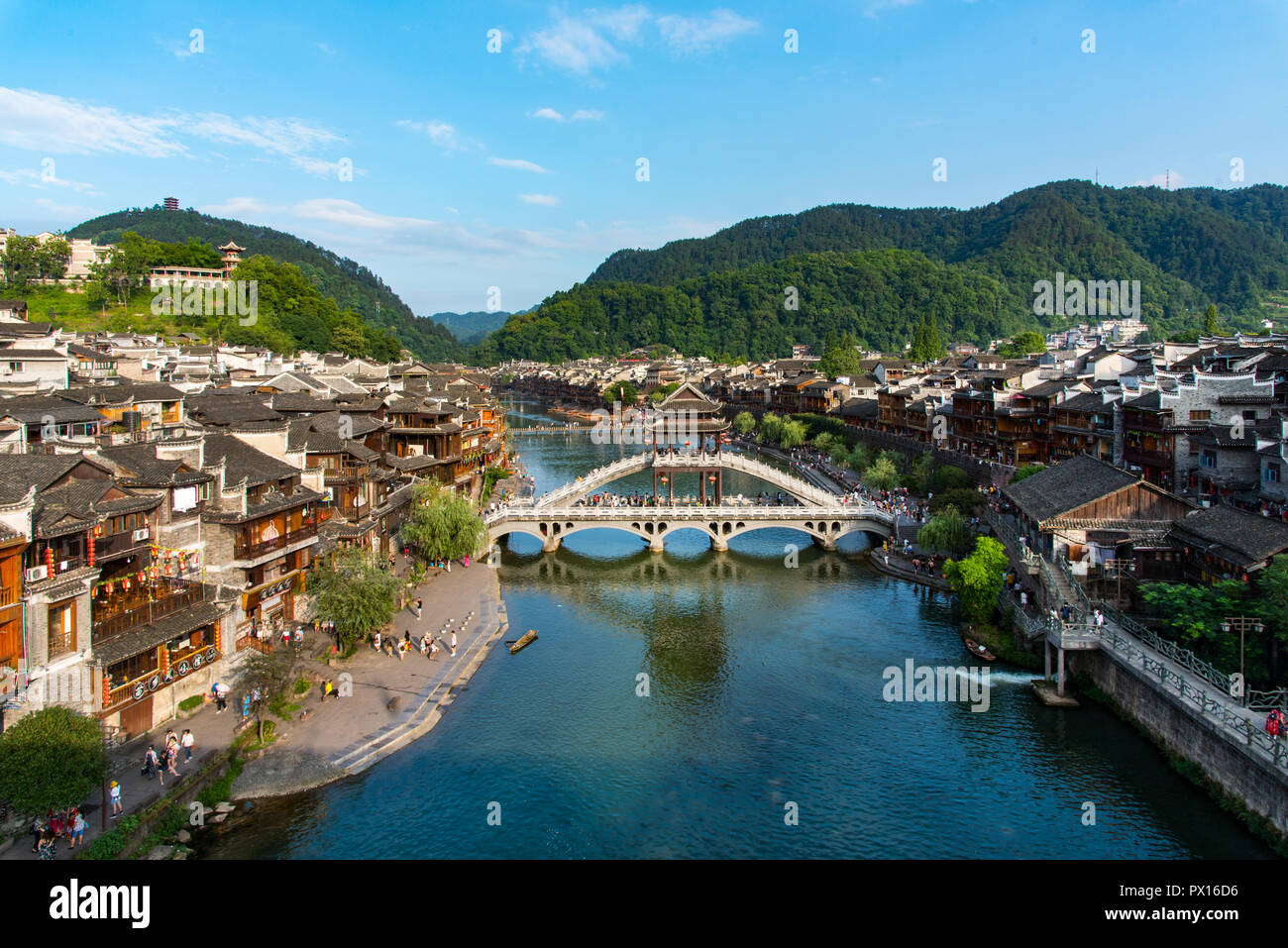 Old town across river hi-res stock photography and images - Alamy
