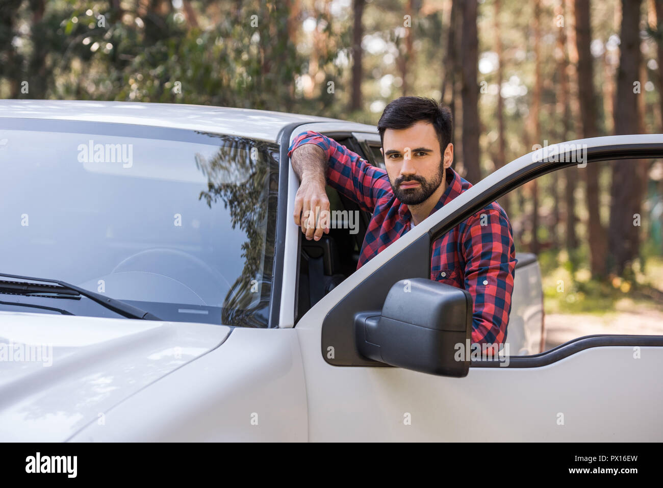 Handsome young truck driver hi-res stock photography and images - Alamy