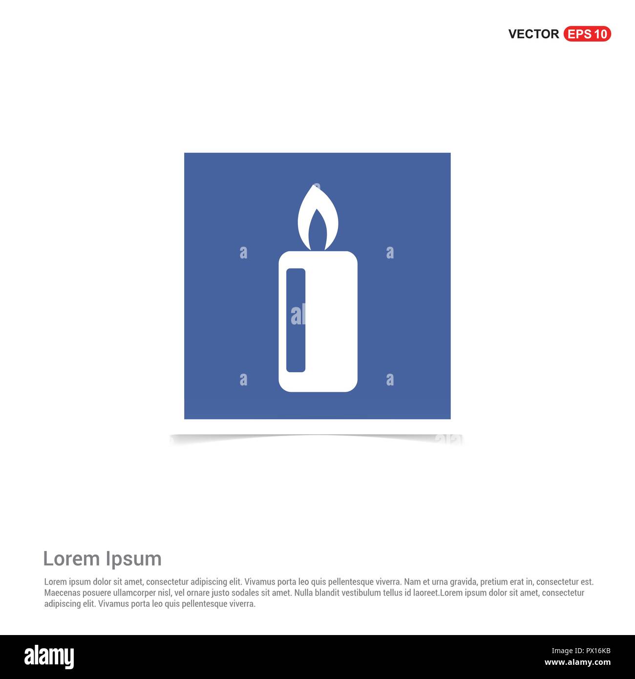 Candle light and photo frame Stock Vector Images - Alamy