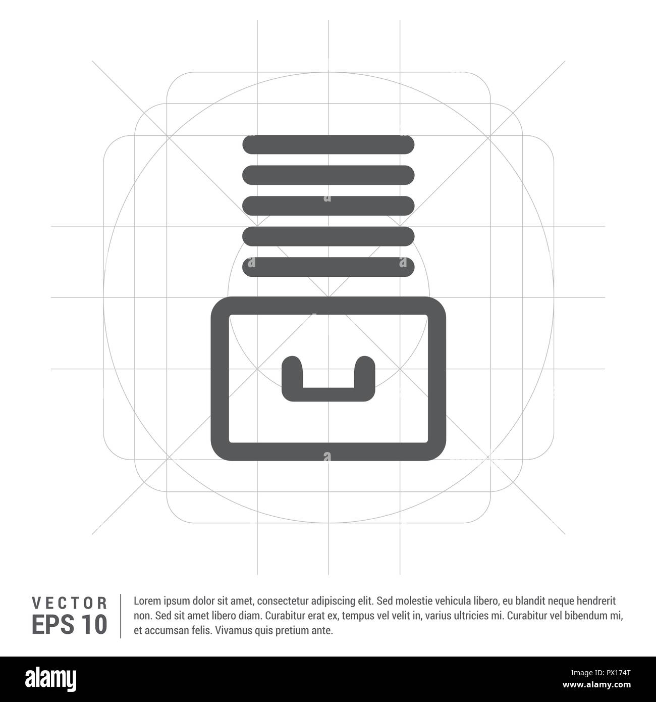 File Stack Icon Stock Vector Image & Art - Alamy