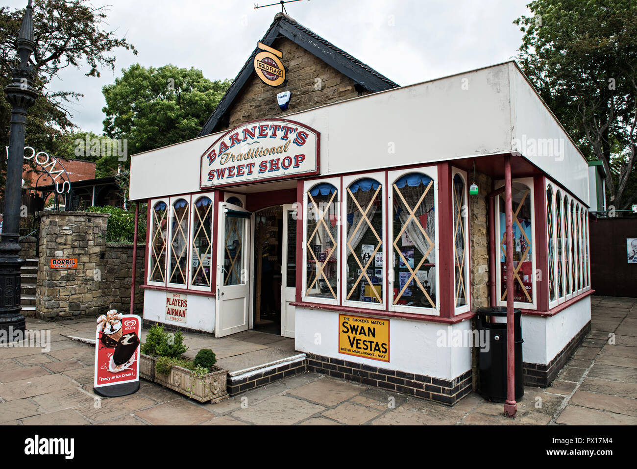 Crich Tramway Museum in the village of Crich, Derbyshire, UK Stock ...