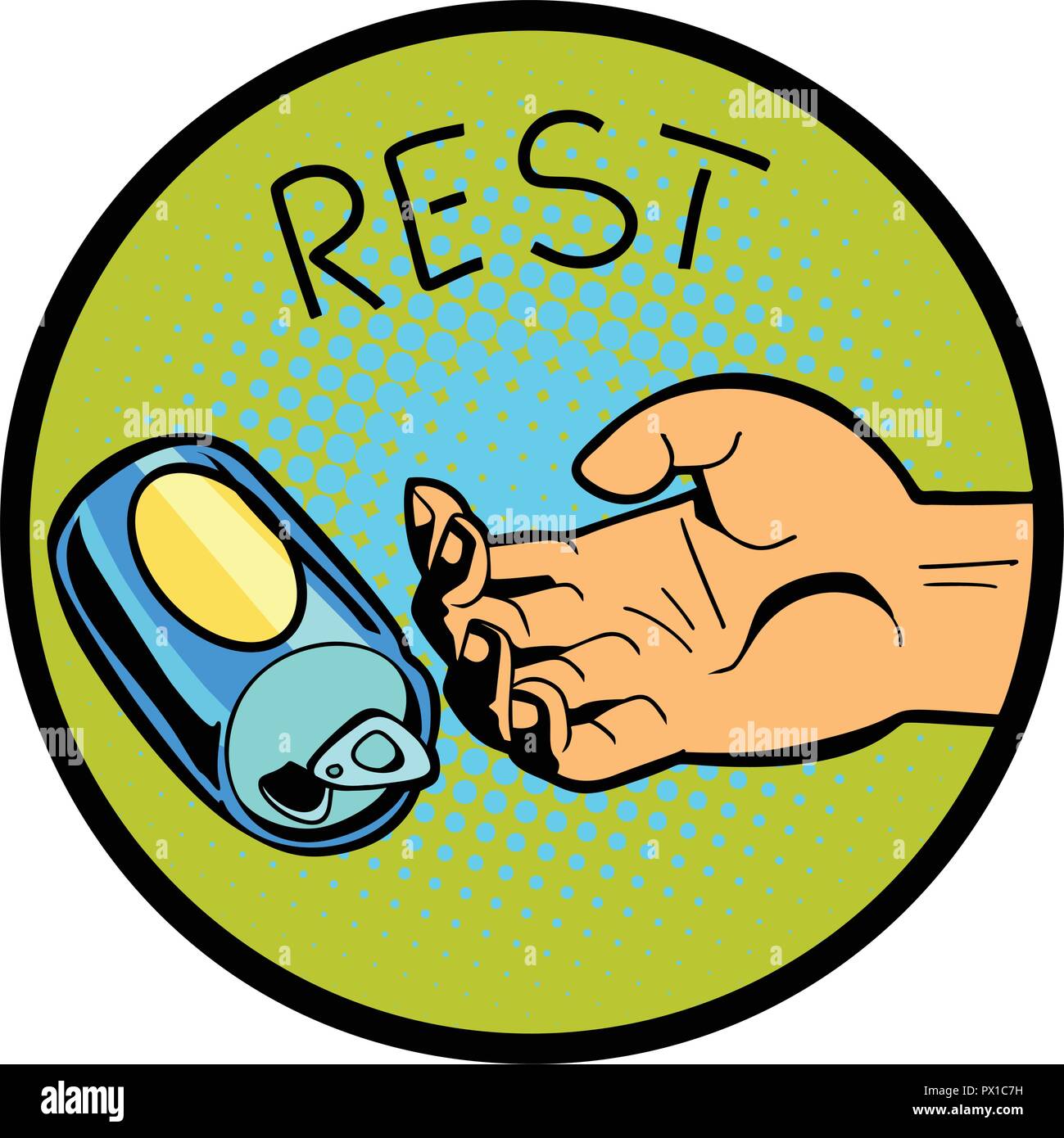Resting rest Stock Vector Images - Alamy