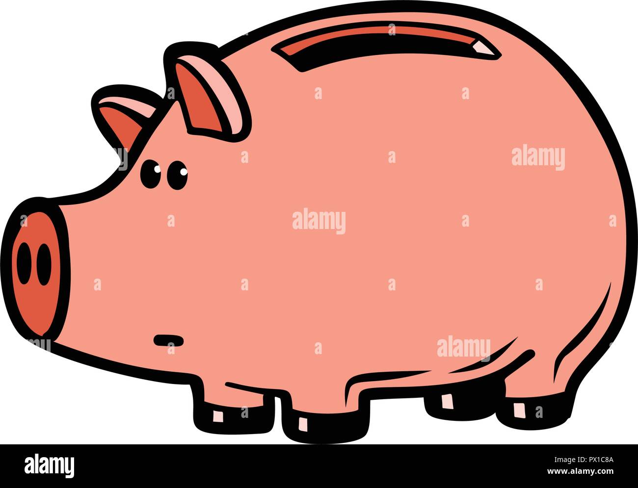 Piggy character hi-res stock photography and images - Alamy