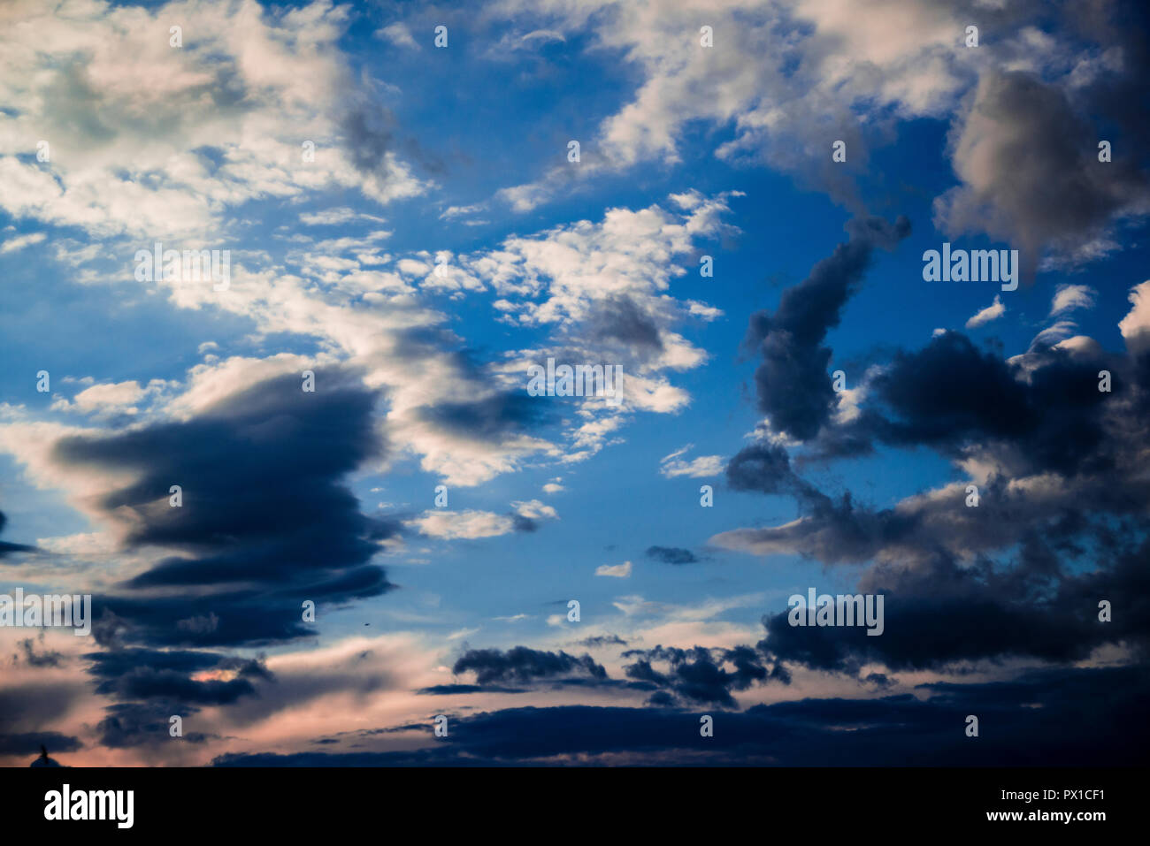 Great Clouds above the sky of Athens, Traveling Clouds in the sky of ...