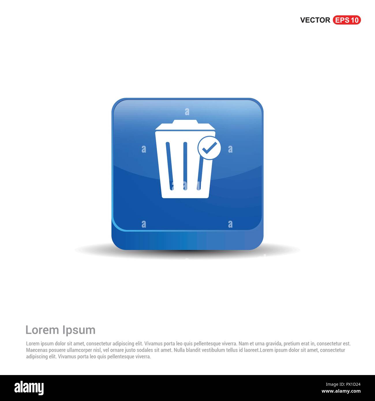 Blue Bin Icon