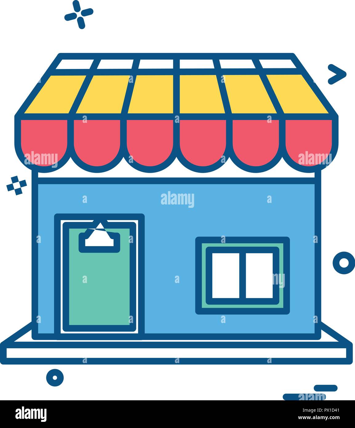 Shop icon design vector Stock Vector Image & Art - Alamy