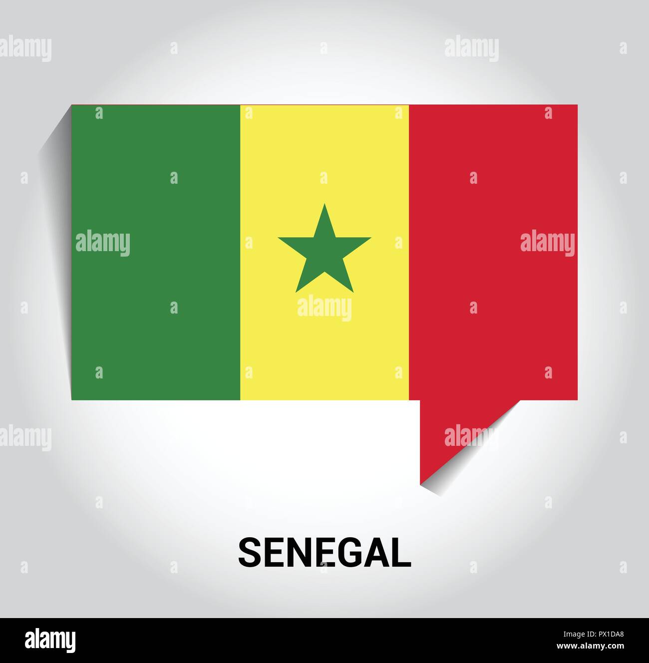 Senegal flags design vector Stock Vector Image & Art - Alamy