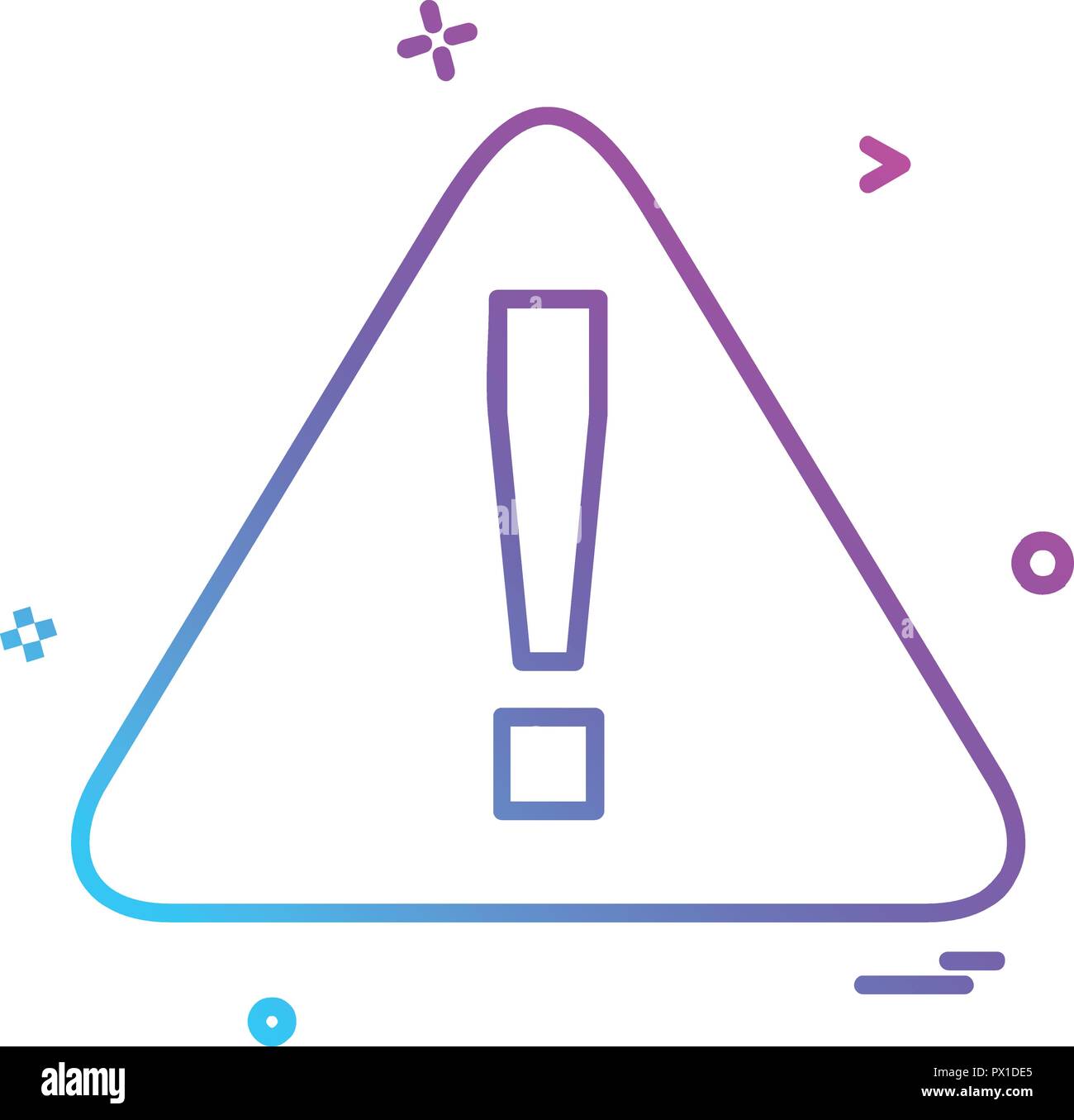 Caution icon design vector Stock Vector Image & Art - Alamy