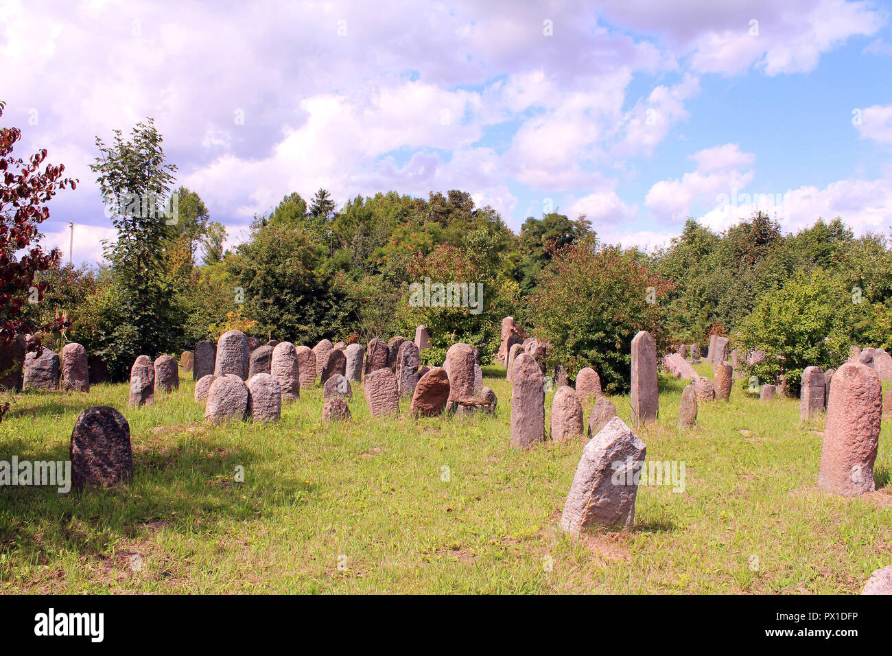 Jewish Cemetery outside Kedainiai, near Kaunas (Kovno), Lithuania Stock ...