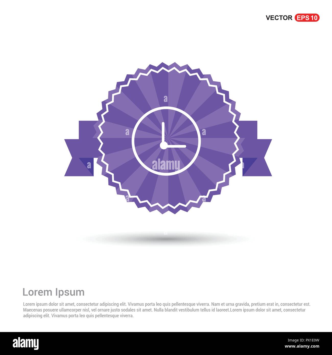 Purple wall clock icon hi-res stock photography and images - Alamy