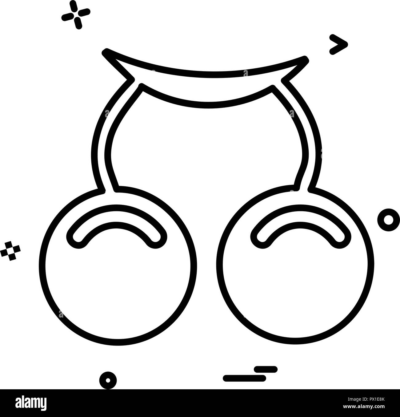 Cherry icon design vector Stock Vector Image & Art - Alamy