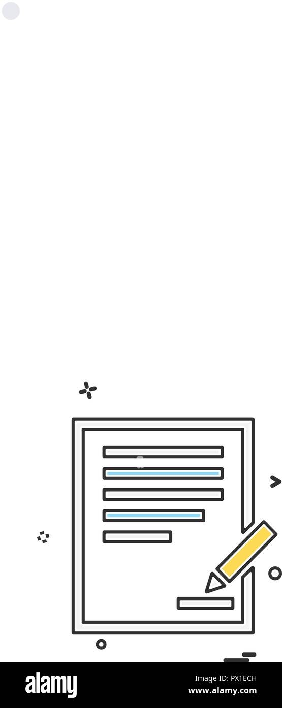 Text icon design vector Stock Vector Image & Art - Alamy