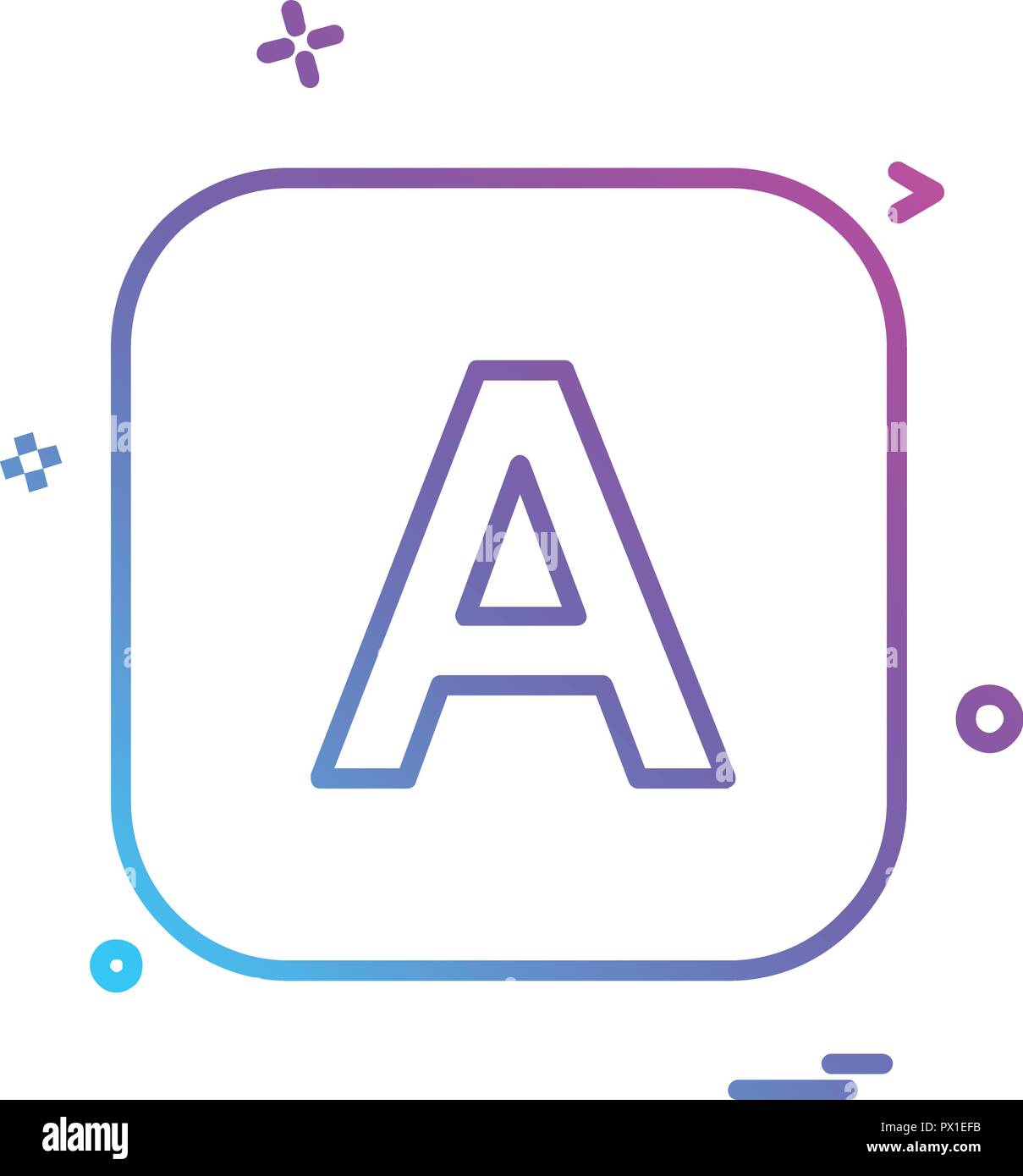 English Alphabets icon design vector Stock Vector Image & Art - Alamy