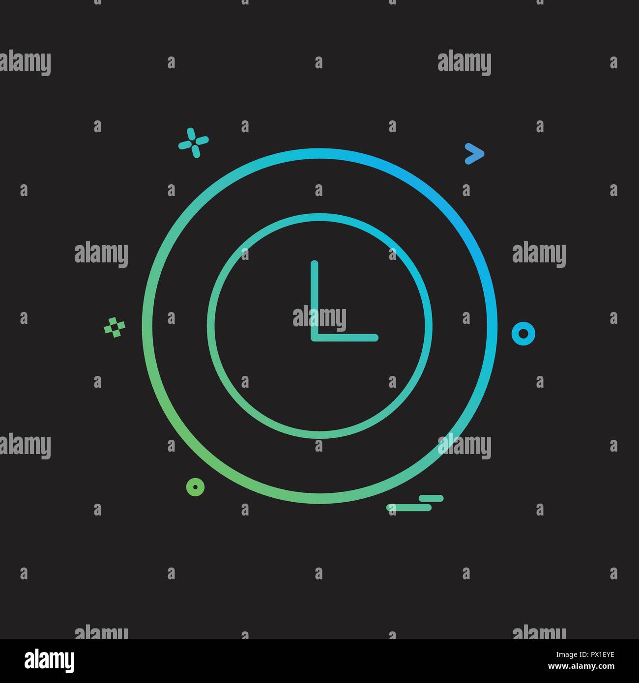 clock basic icon vector design Stock Vector Image & Art - Alamy