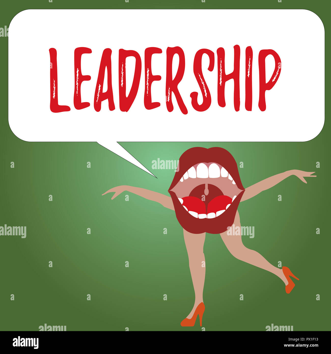 Handwriting text Leadership. Concept meaning Ability Activity involving ...