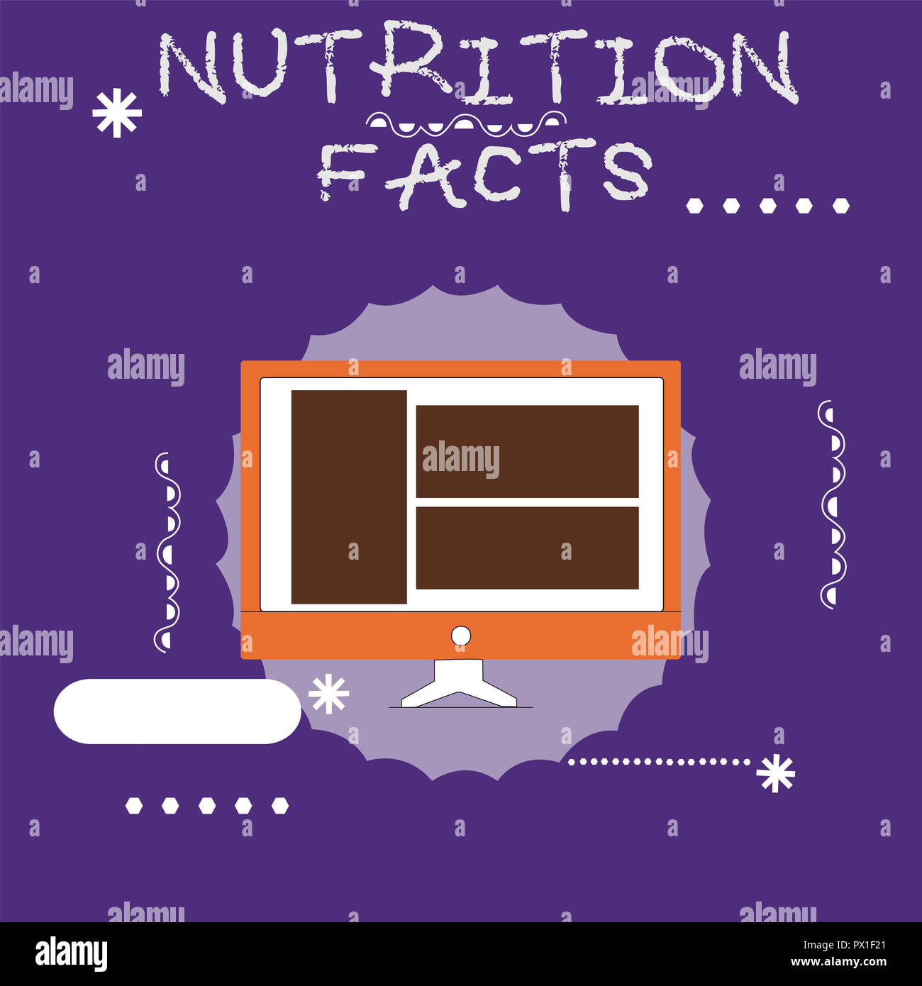 Writing note showing Nutrition Facts. Business photo showcasing ...